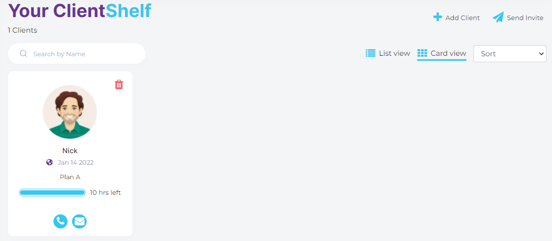 Add a Standard Service - ClientShelf®