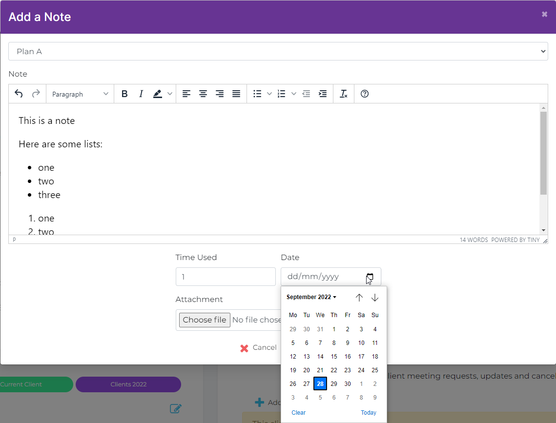 Add Client Notes - ClientShelf® Add Client Notes - ClientShelf®